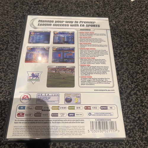 Vintage - The FA Premier League Manager 2002 - PC CD-ROM Game - PREM ...
