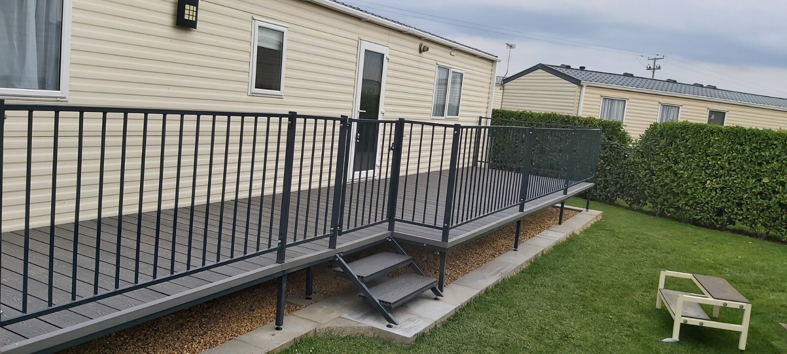 CARAVAN VERANDA. Static. Verandah . Decking | eBay UK