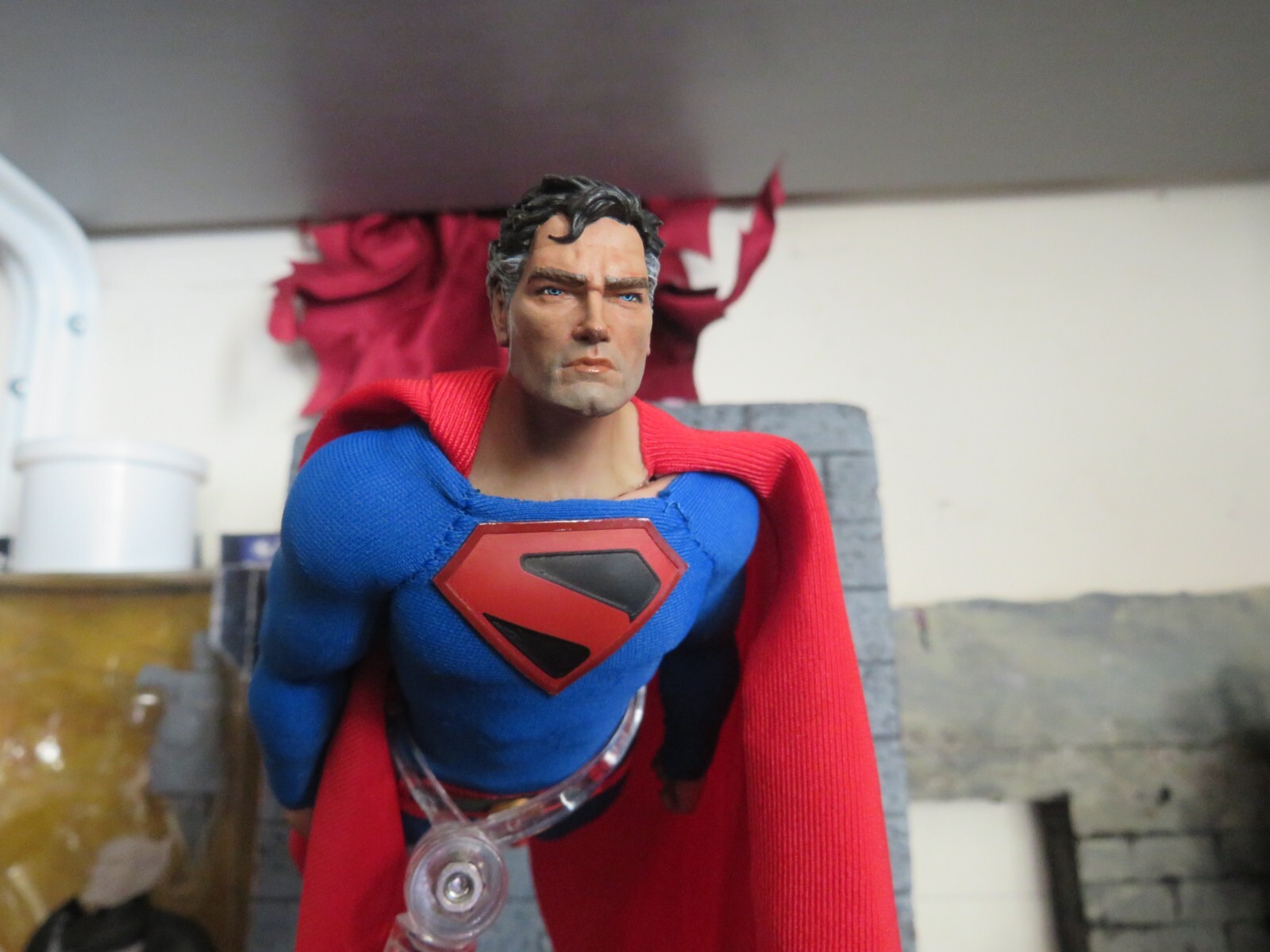 Custom painted 1/12 head for BMS Superman The Return of The King KC ...