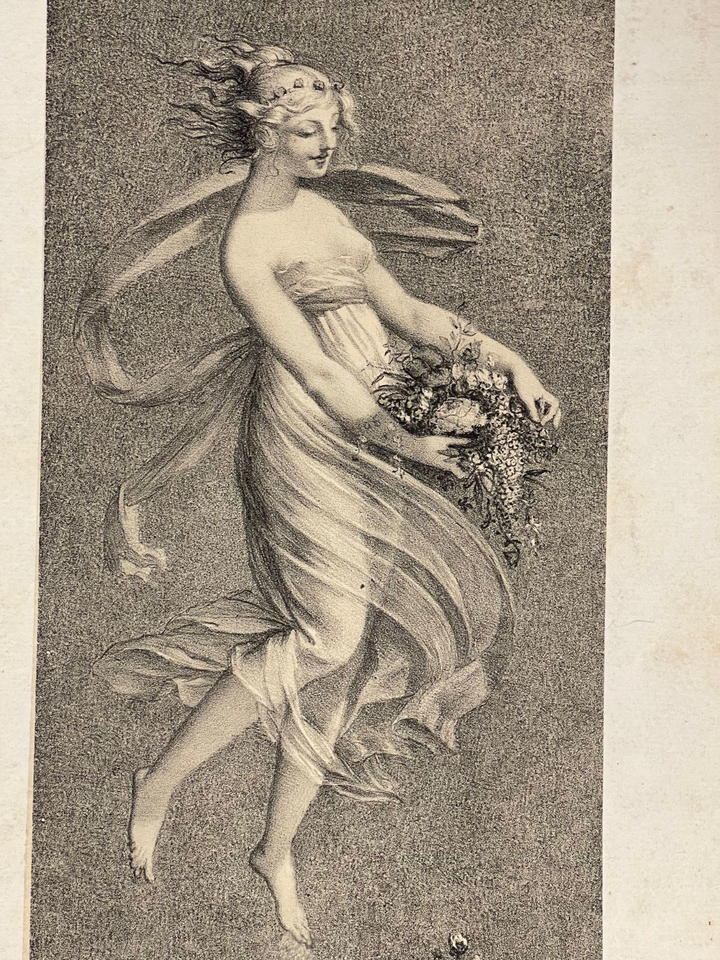 Engraving 19th Century Prud'hon & Boilly Spring And Sketch Artist To ...