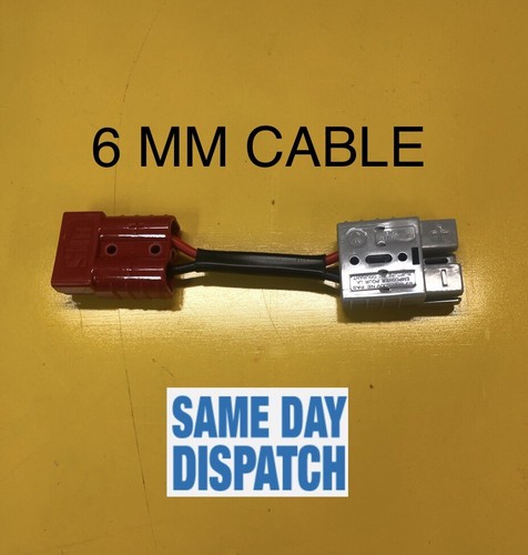 Red Grey Anderson style Plug 50 amp Connector Adapter 6mm Twin Auto ...