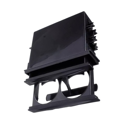 Black Double 2 Din Dash Radio Installation Pocket Cup Holder Storage ...