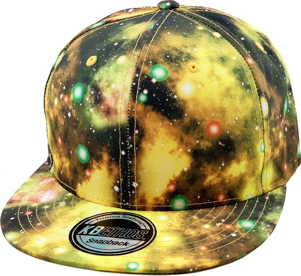Fashion Galaxy Print Hiphop Cap Snapback Baseball Cap Adjustable Hat ...