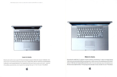2002 Apple PowerBook: Less Is More Vintage Print Ad | eBay