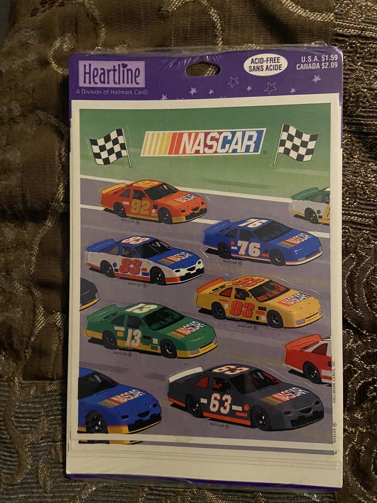 Hallmark Stickers Nascar Cars Race Cars, One Sealed Package Of 2 Sheets ...