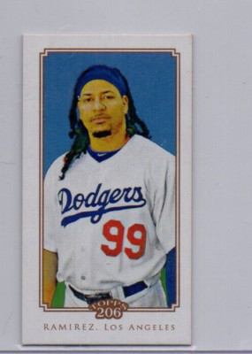 2010 T206 Mini Cycle Back #241, MANNY RAMIREZ /99, Los Angeles Dodgers ...