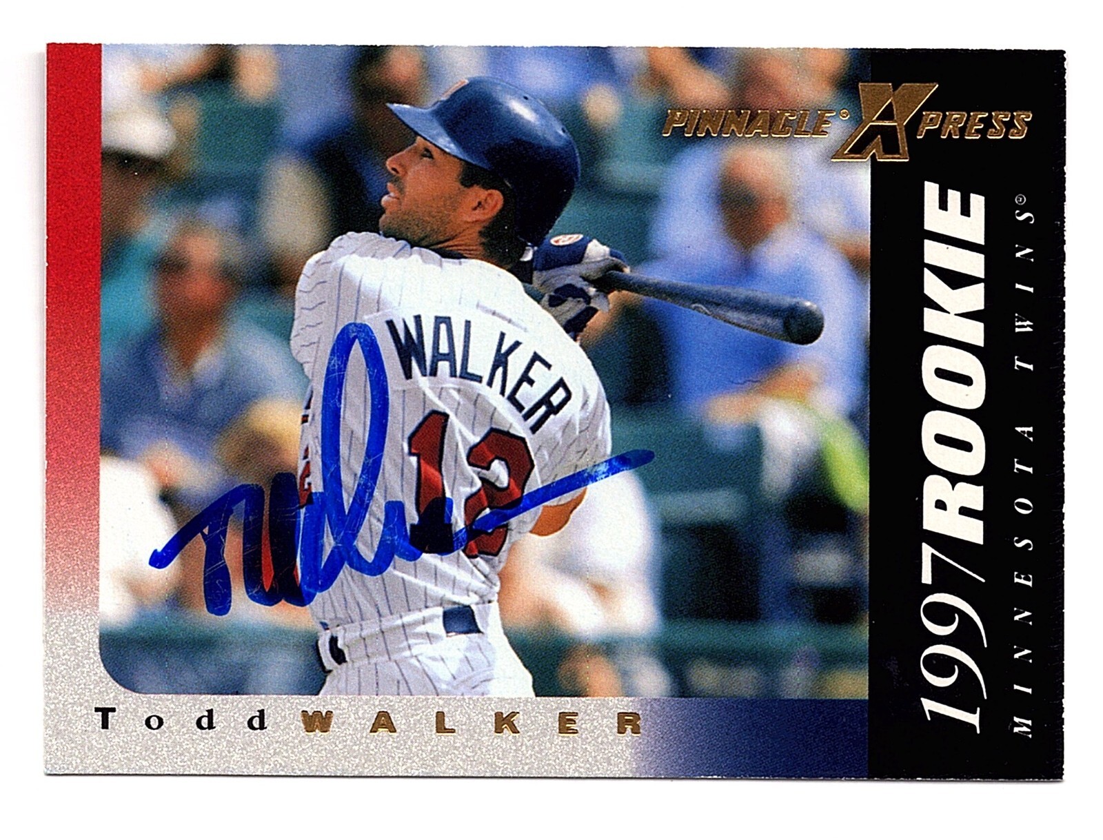 Todd Walker Autograph On A 1997 Pinnacle Xpress - Minnesota Twins | eBay