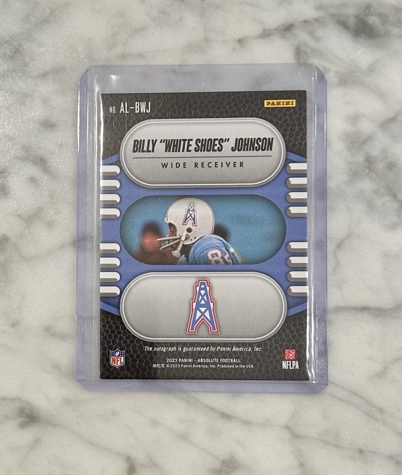 2023 Panini Absolute Legends BILLY “WHITE SHOES”JOHNSON Auto /199 ...