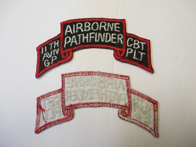 b6953 US Army Vietnam Airborne Pathfinder 11th AVN Aviation GP CBT Plt tab IR40B | eBay