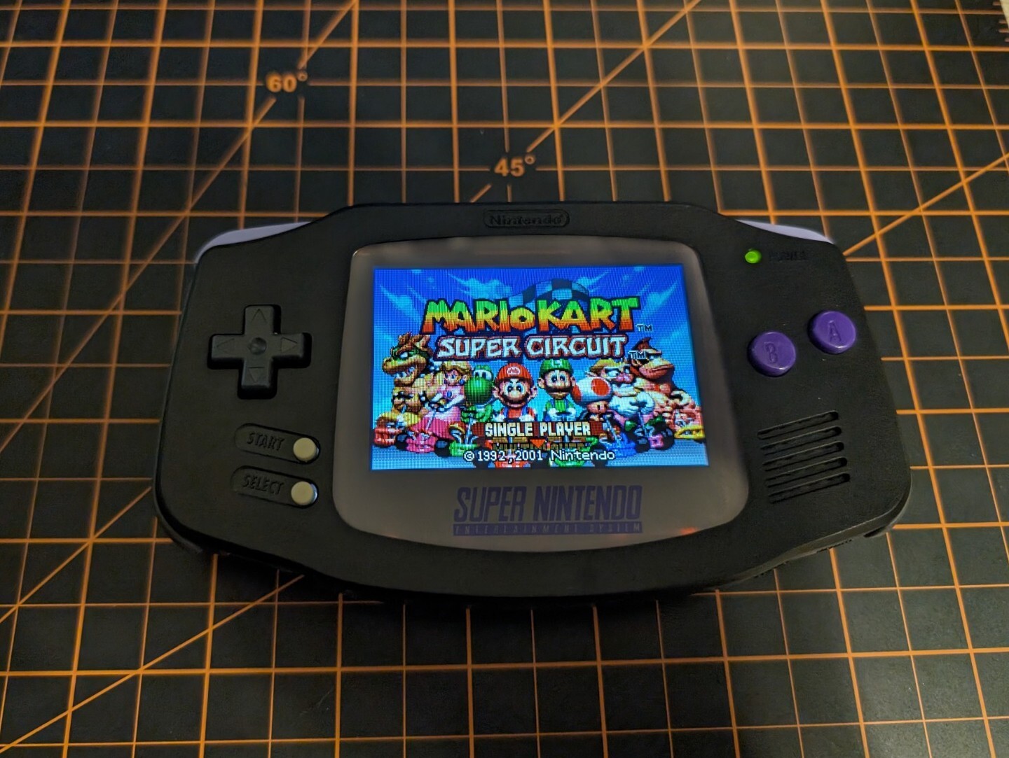 Game Boy Advance GBA Console with ITA backlight display Super Nintendo ...