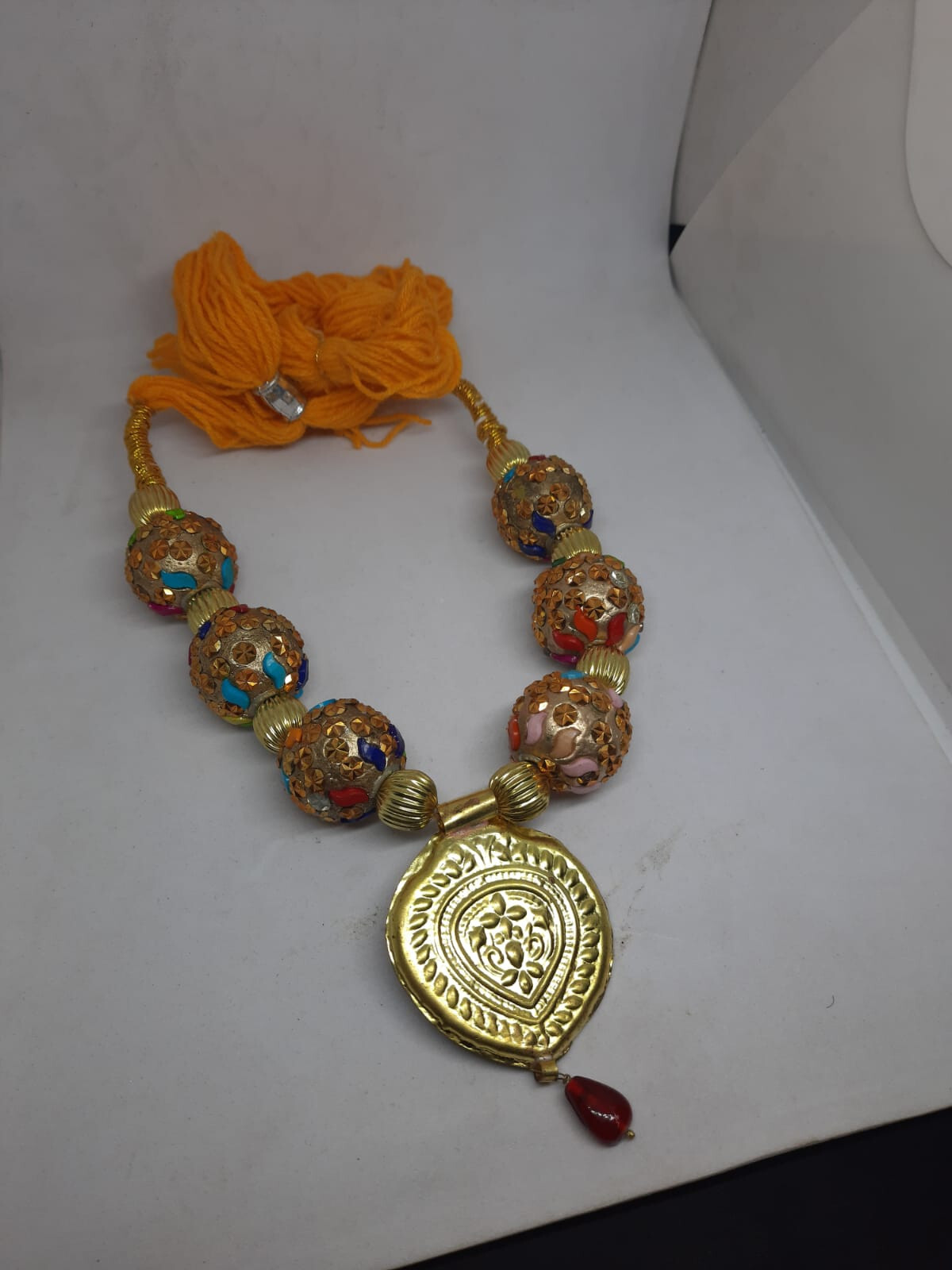 Punjabi Folk Cultural Bhangra Gidha Kaintha new Pendant thread necklace ...