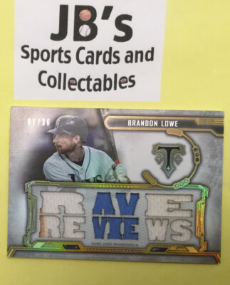 2020 Topps Triple Threads Brandon Lowe Jersey 3-color Relic #ed 01/36 ...