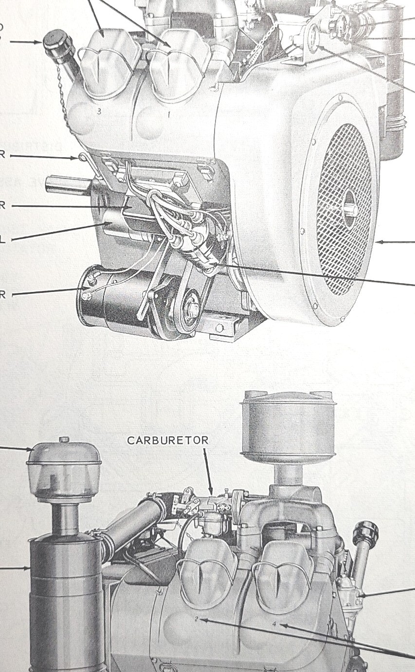 Wisconsin 4-cyl Engine Motor V-461D V-460D Tractor Owner Service ...