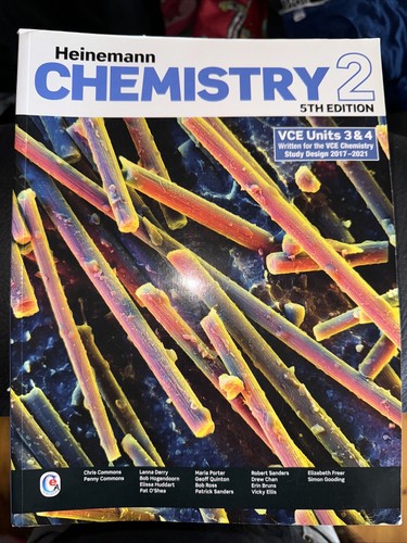 Heinemann Chemistry 2 VCE Units 3 & 4 5th Edition 9781488611254 | eBay