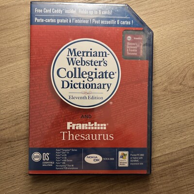 Merriam Webster's Collegiate Dictionary Franklin Thesaurus 11th Ed ...
