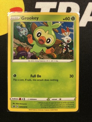 Grookey SWSH070 Holo Promo Basic Rare Pokemon Trading Card NM/M! | eBay