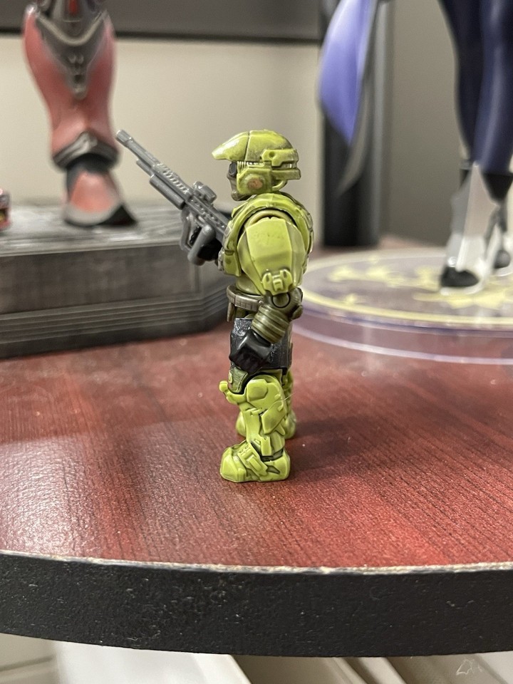 UNSC Marine Soldier Custom Paint Weathering Halo 2 Mega Construx Mini ...