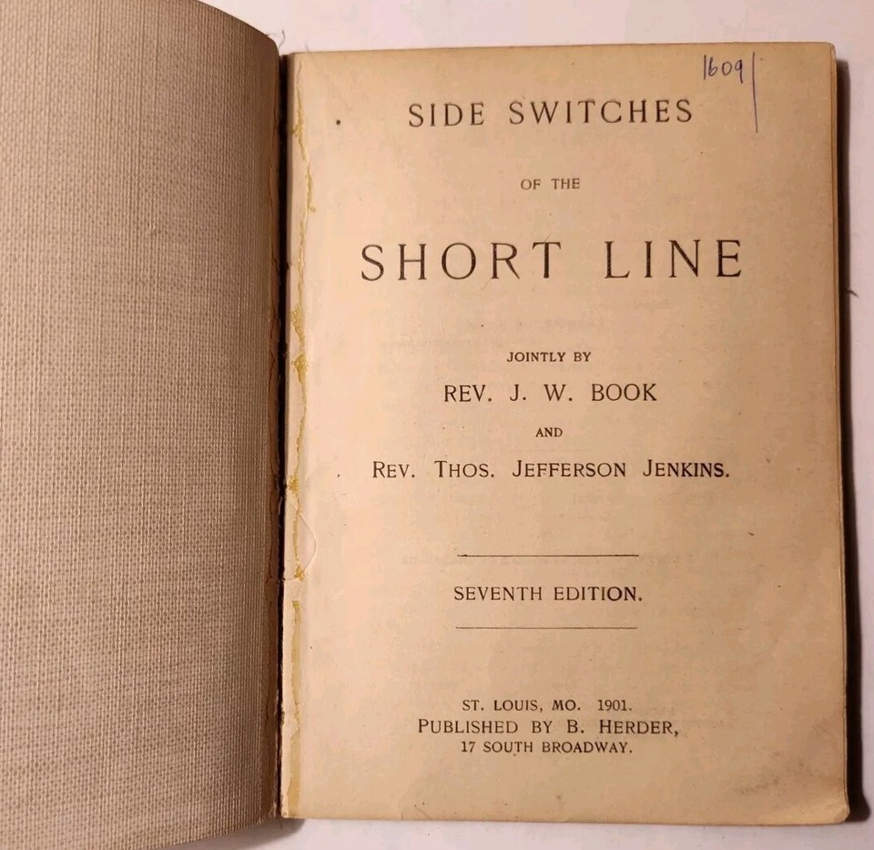 Rare Side Switches Of The Short Line, Rev. J.W. Book, RC Church Vtg ...