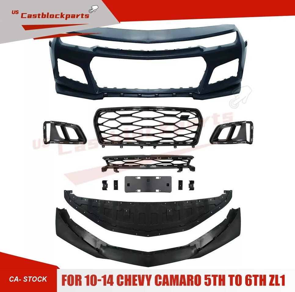 Fit 14-15 Chevy Camaro 5TH to 6TH Gen ZL1 Style PP Front Bumper Cover ...
