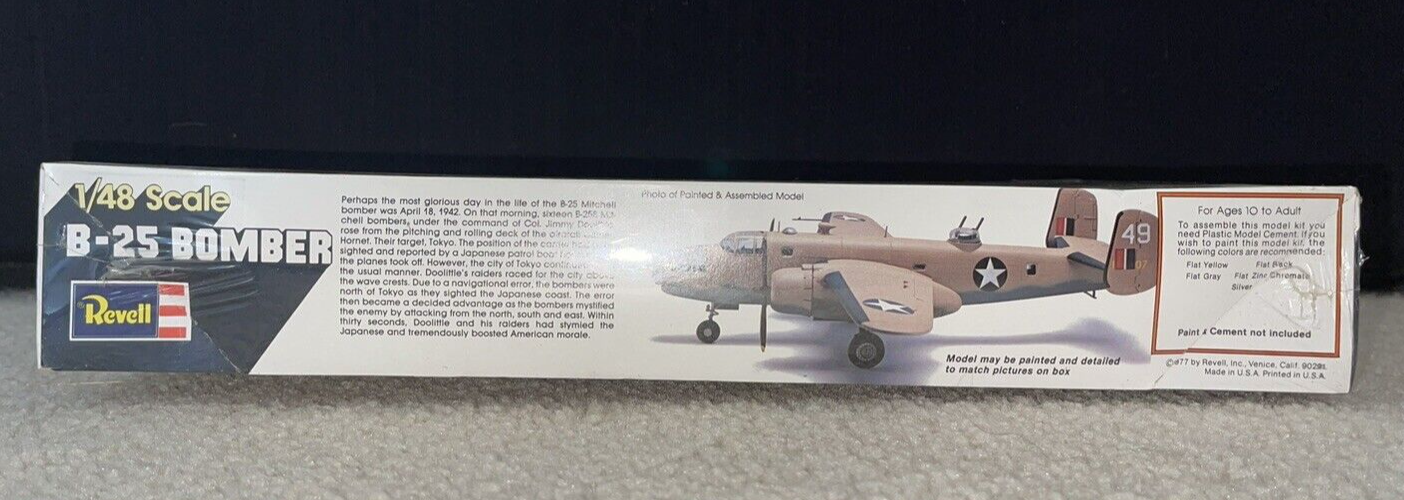 Revell B-25 Bomber 1/48 Scale Model (Kit H-285) - Factory Sealed | eBay