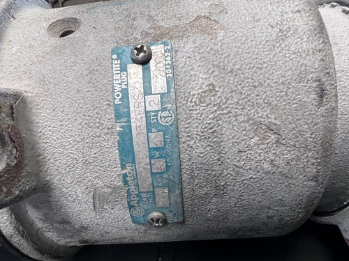 1-APPLETON AP20044E 200 AMP 3 WIRE 4 POLE POWERTITE PIN & SLEEVE CLAMP ...