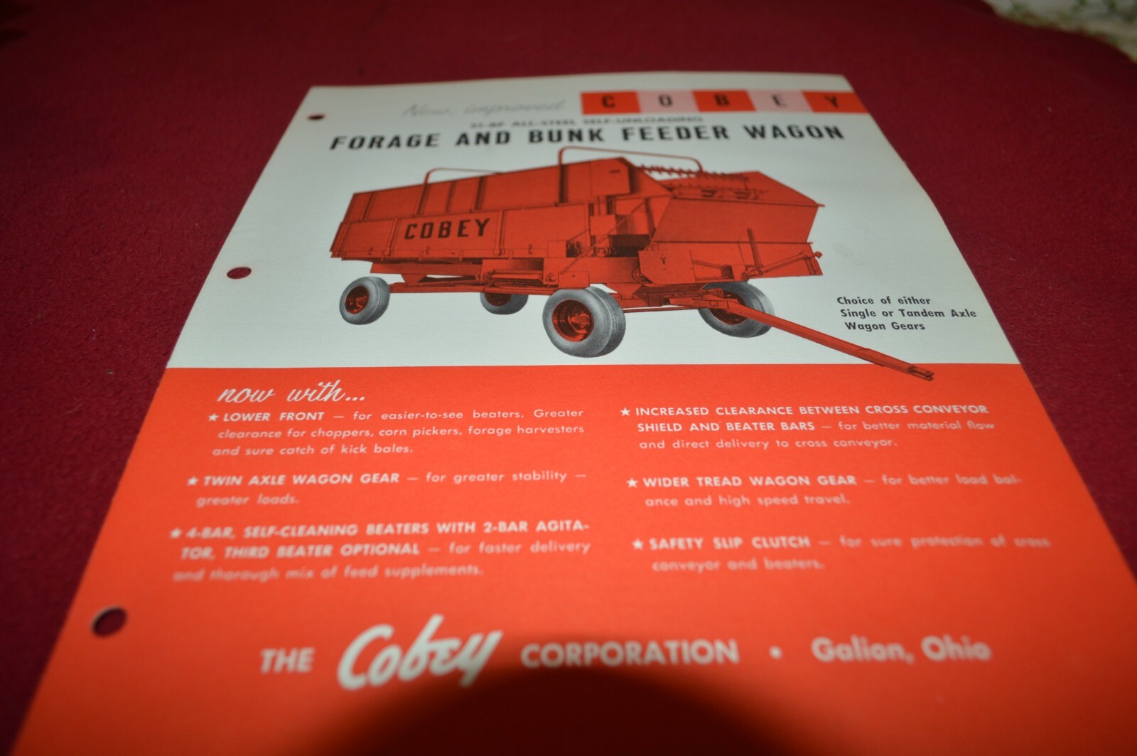 Cobey 51-BF Forage & Bunk Feeder Wagon Dealer's Brochure AMIL15 | eBay