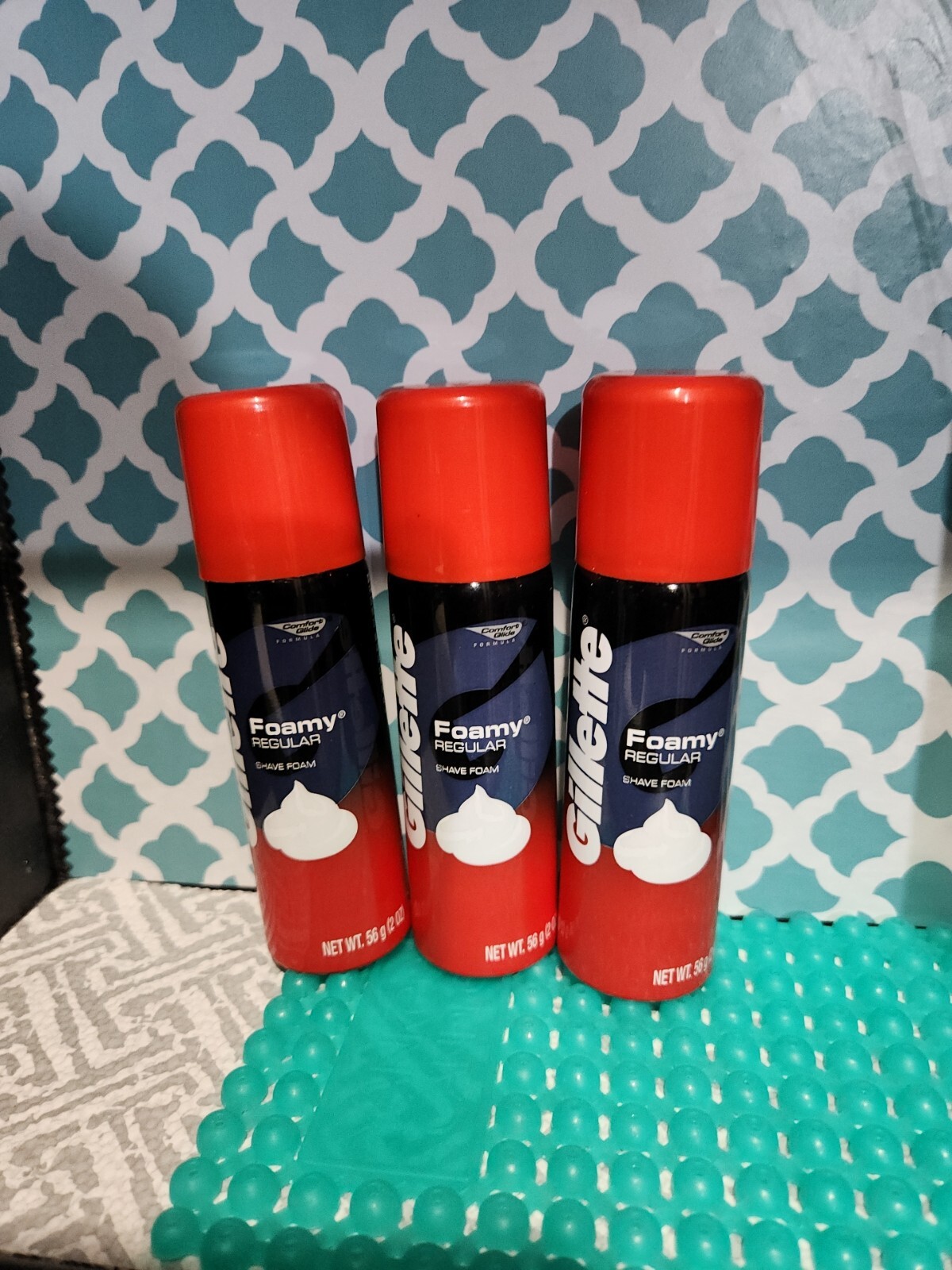 GILLETTE Foamy Regular Shave Foam Travel Size 2 oz Each, Pack of 3 ...