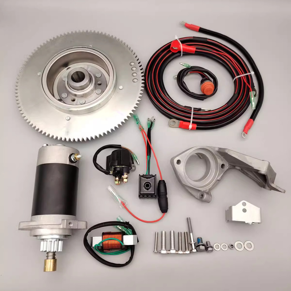 Outboard Engine Conversion Electric Start Kit for Yamaha 2-stroke 25 ...