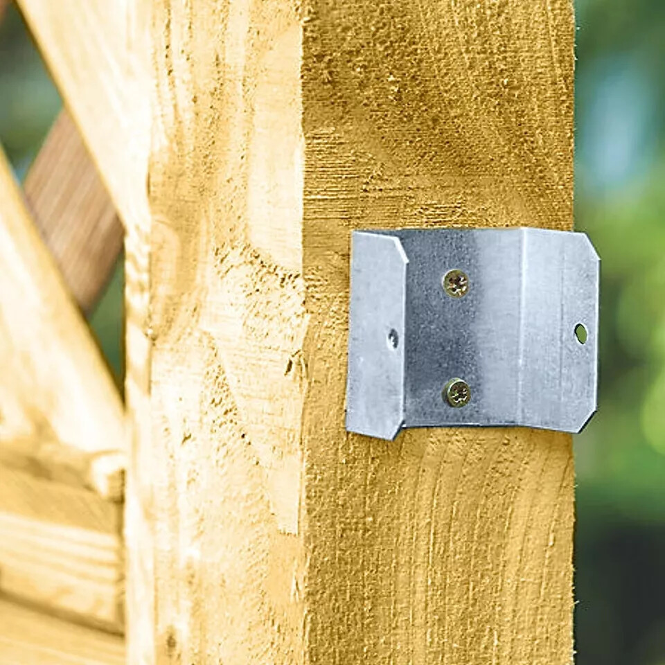 46mm FENCE PANEL CLIPS POST BRACKETS GALVANISED FENCE DECKING UK MADE ...