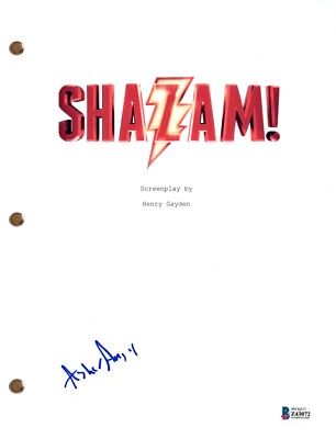 Asher Angel Signed Autograph SHAZAM Movie Script Full Screenplay ...