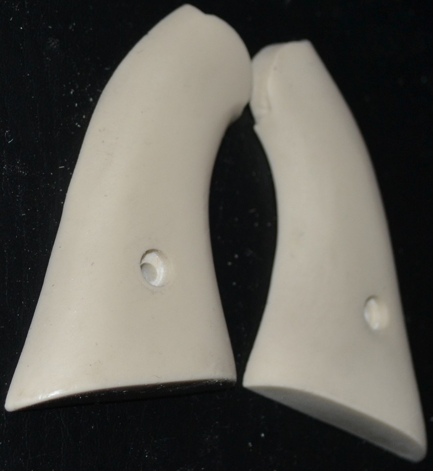 Uberti 1858 large grip frame pistol grips tan plastic with screw | eBay