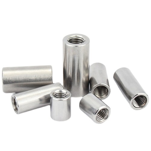 THREADED SLEEVE ROD BAR STUD ROUND CONNECTOR STAINLESS STEEL LONG NUTS ...