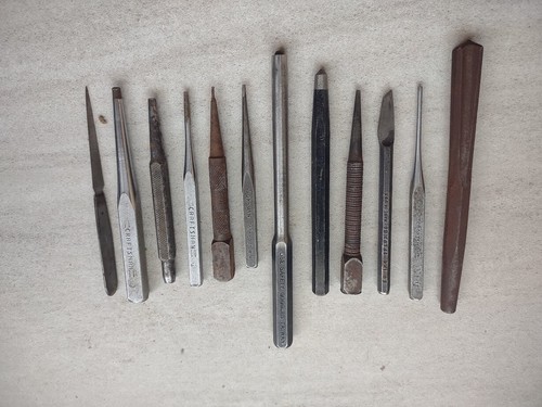 GROUP OF NEEDLE PUNCH COLD CHISELS | eBay