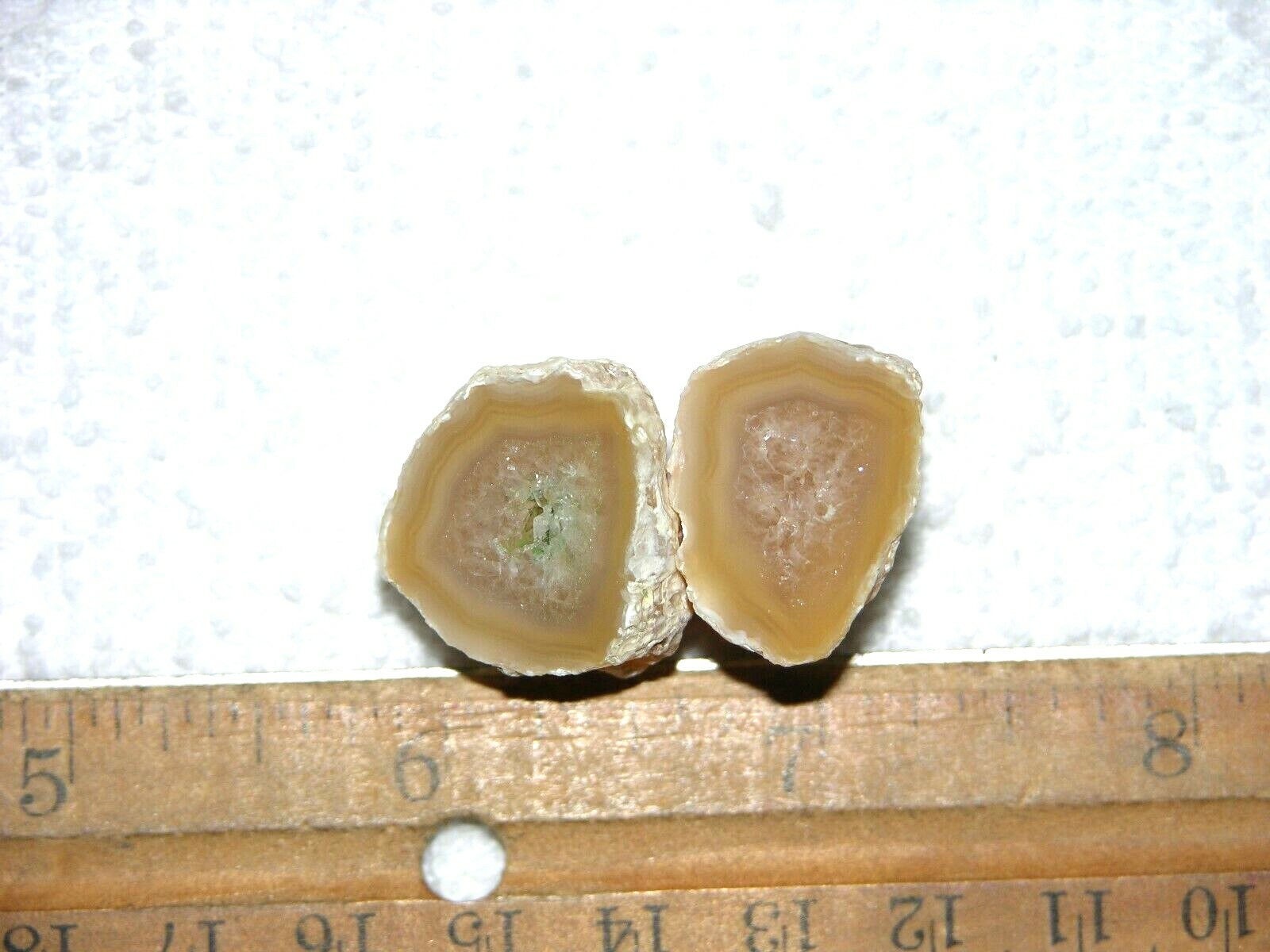 Laguna agate geode pair cut and polished Mexico 3/4 x 3/4 inch H8 | eBay