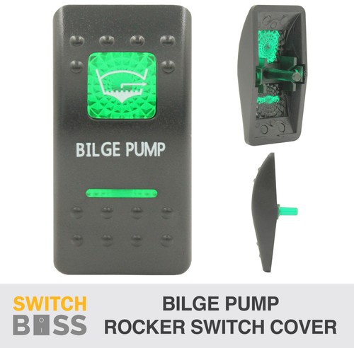 Rocker Switch Cover Only BILGE PUMP - suit Green LED Boat Caravan ...