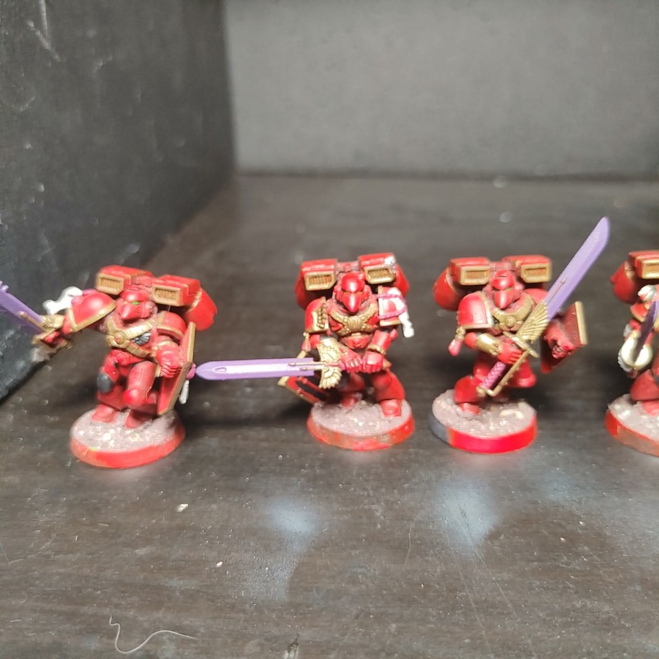 5x Firstborn Blood Angels Assault Marines Warhammer 40k Space Marines ...