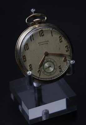 Antique 1937 Waltham Premier Pocket Watch - 14k Gold Filled - Certified ...