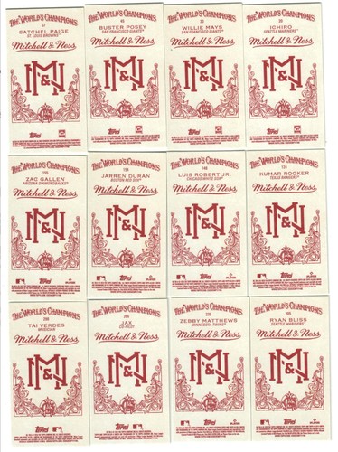12x 2025 Topps Allen & Ginter Mini Mitchell & Ness Red Back SP Card Lot ...