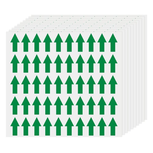 Arrow Sticker, 500 Pcs 1.6" x 0.8" Self-Adhesive Color Coding Sign ...