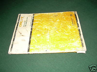 DROTT 80 CRUZ AIR CRANE SERVICE TRACTOR MANUAL | eBay