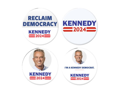 RFK Jr. for President Pins - Robert F. Kennedy, Jr. 2024 buttons 4-pack ...
