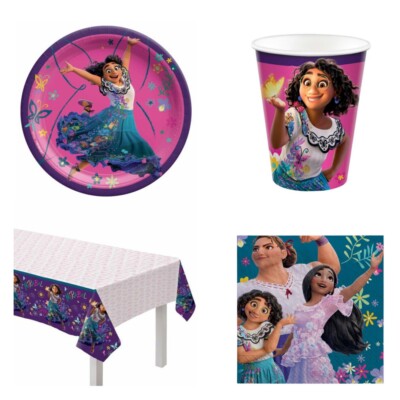 ENCANTO PARTY SUPPLIES VALUE PACK 8 PLATES 8 CUPS 16 NAPKINS 1 PAPER ...