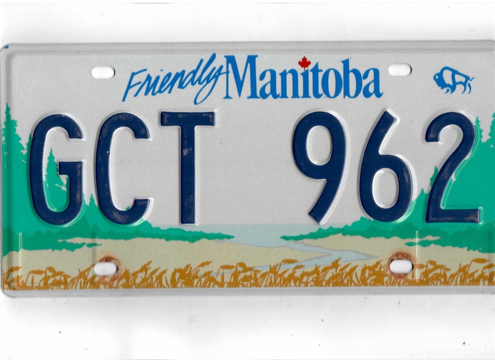 MANITOBA passenger license plate "GCT 962" | eBay