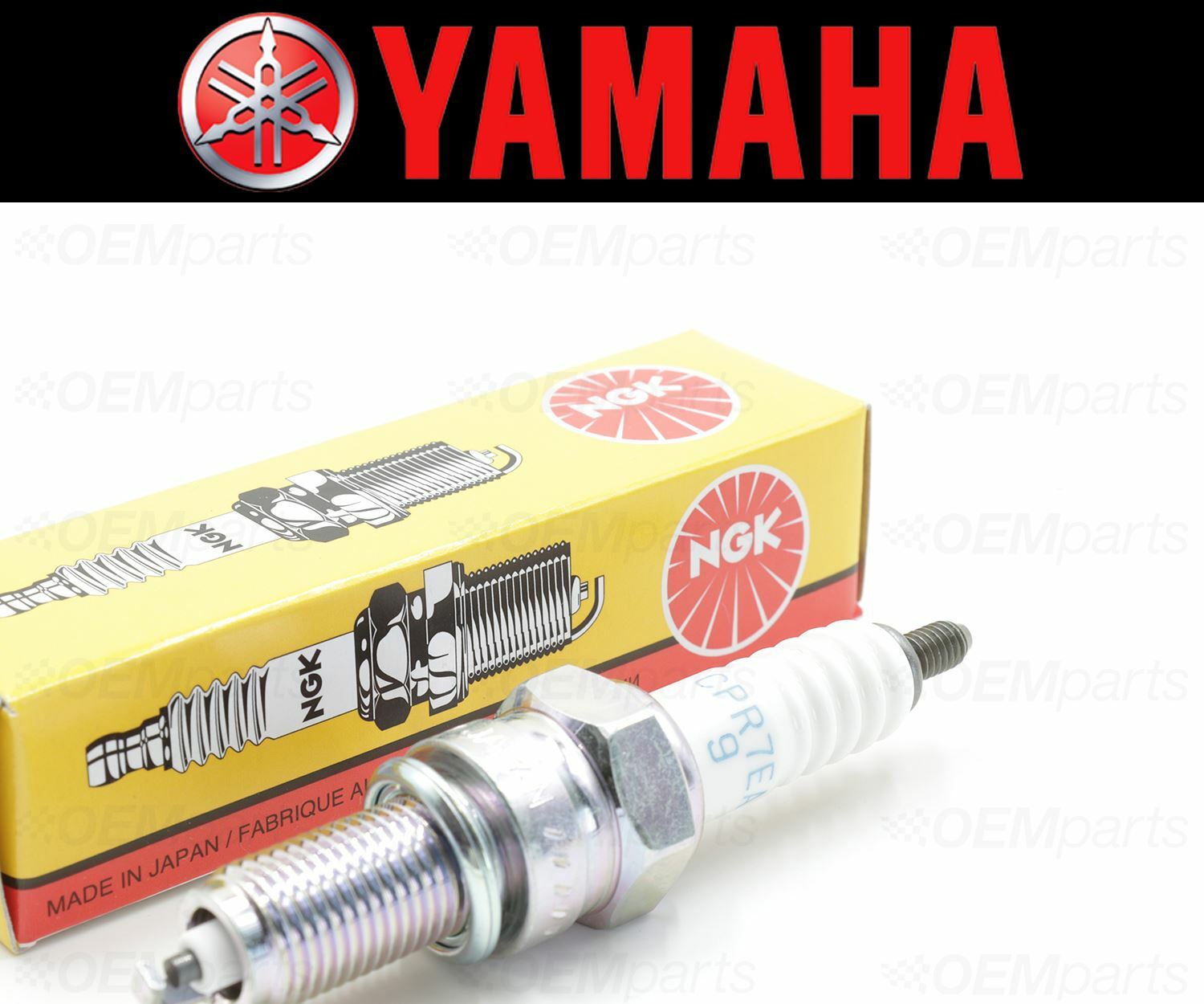 1x NGK CPR7EA-9 Spark Plugs Yamaha (See Fitment Chart) #CPR-7EA90-00-00 ...
