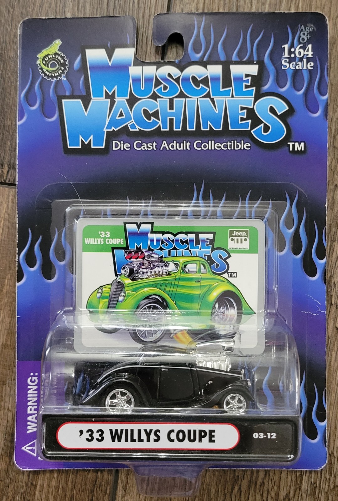 FUNLINE MUSCLE MACHINES Black '33 WILLYS COUPE 1:64 SCALE NIP SEALED | eBay