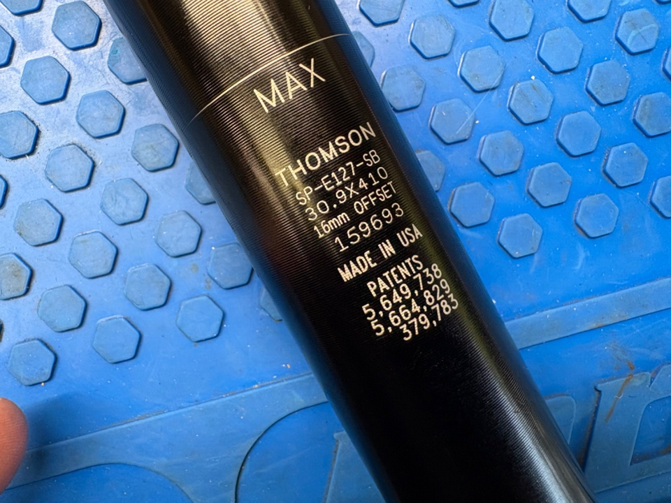 Thomson Elite Bike Setback Seatpost 30.9 x 410mm Black, 16mm setback | eBay