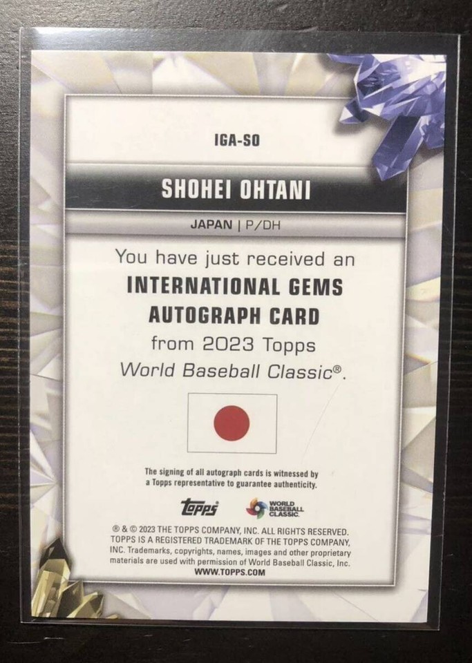 2023 Topps WBC Shohei Ohtani Auto Card - Limited Edition 10 | eBay
