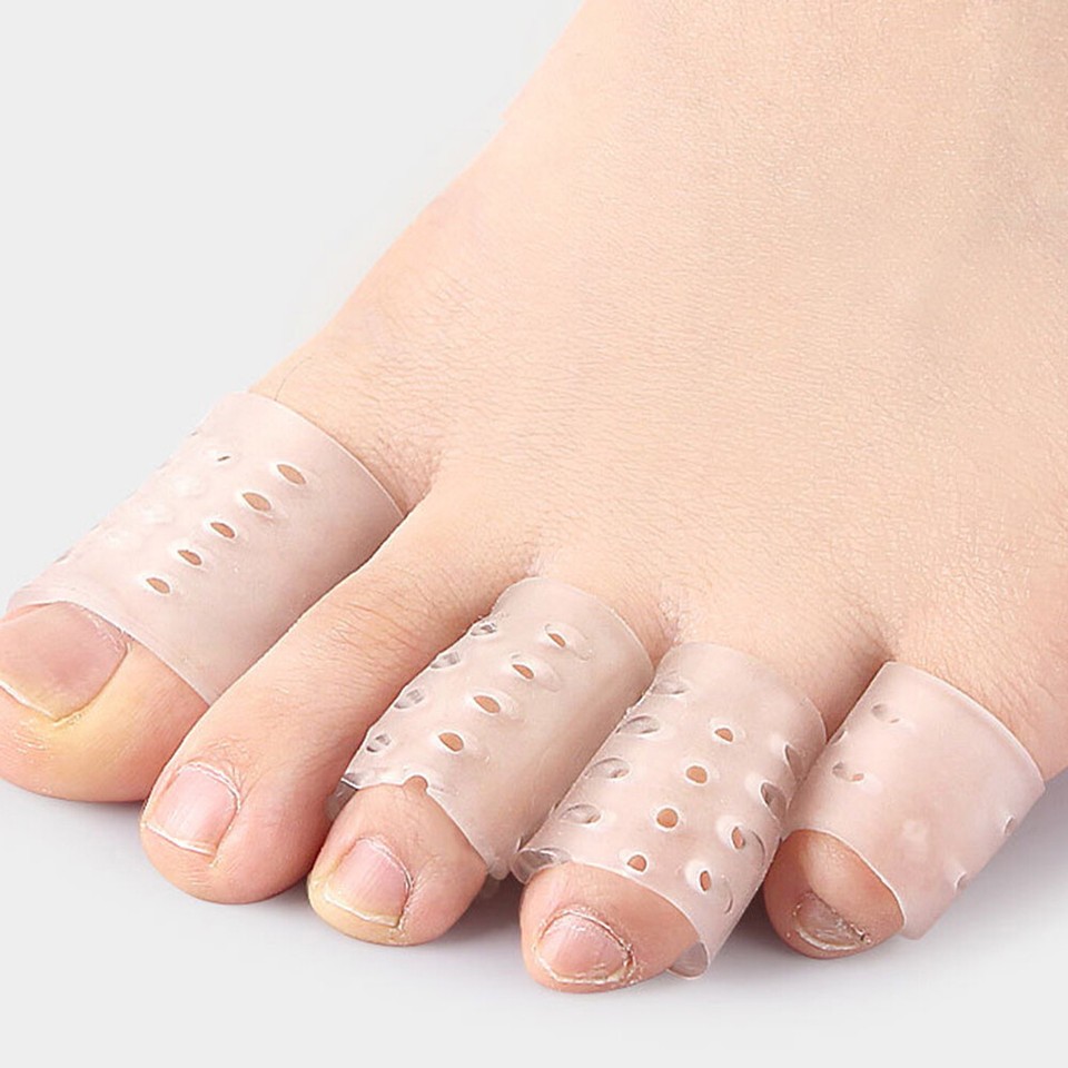 Silicone Toe Caps Breathable Big Toe Protector Prevents Blisters Size ...