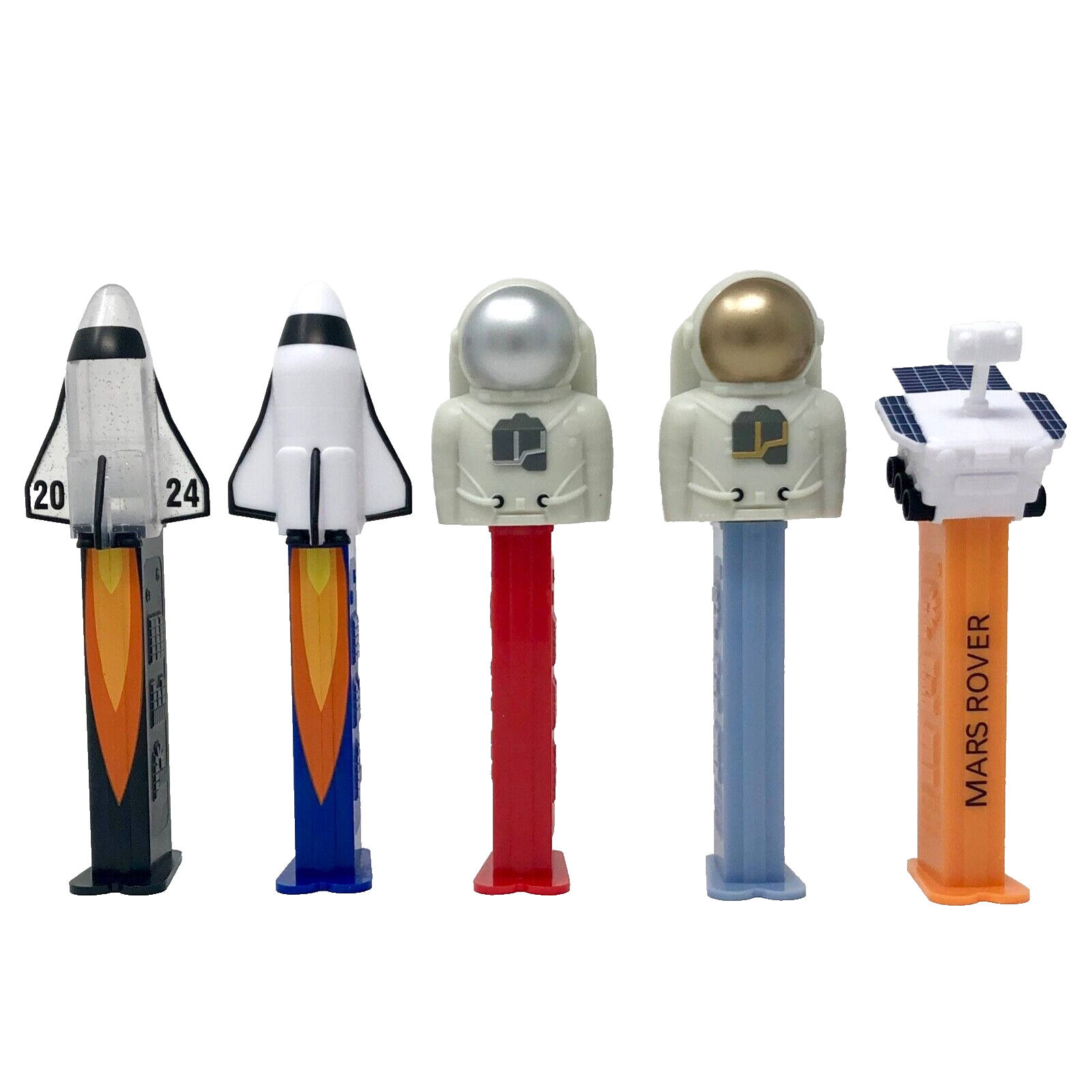 Set of 5 Space Mission PEZ including 2024 New Year's Crystal Space ...