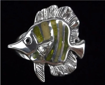 Vintage Kabana Sterling Silver Tropical Fish Ring | eBay